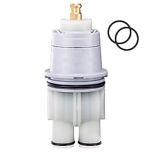 Catilon RP46074 Valve Cartridge Assembly Replacement for Delta 13/14 Series Single Handle Shower Faucet, Type P Shower Cartridge, Universal Valve Cartridge Assembly