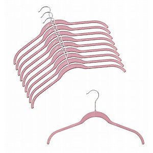 Slim-Line Pink Shirt Hangers