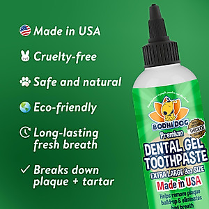 Bodhi Dog 50 Count Long Toothbrushes + 50 Count Finger Toothbrushes + Dental Gel Bundle