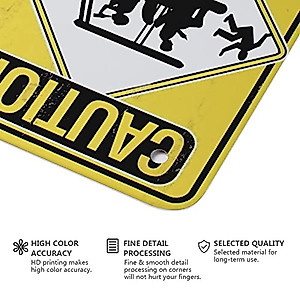 KILSPU Caution Golf Cart Drivers May Be Drunk Funny Aluminum Sign 8x12 in Art Retro Iron Painting Bar People Cave Cafe Family Garage Poster Wall Decoration Signboard Retro Wall Decoration HOM