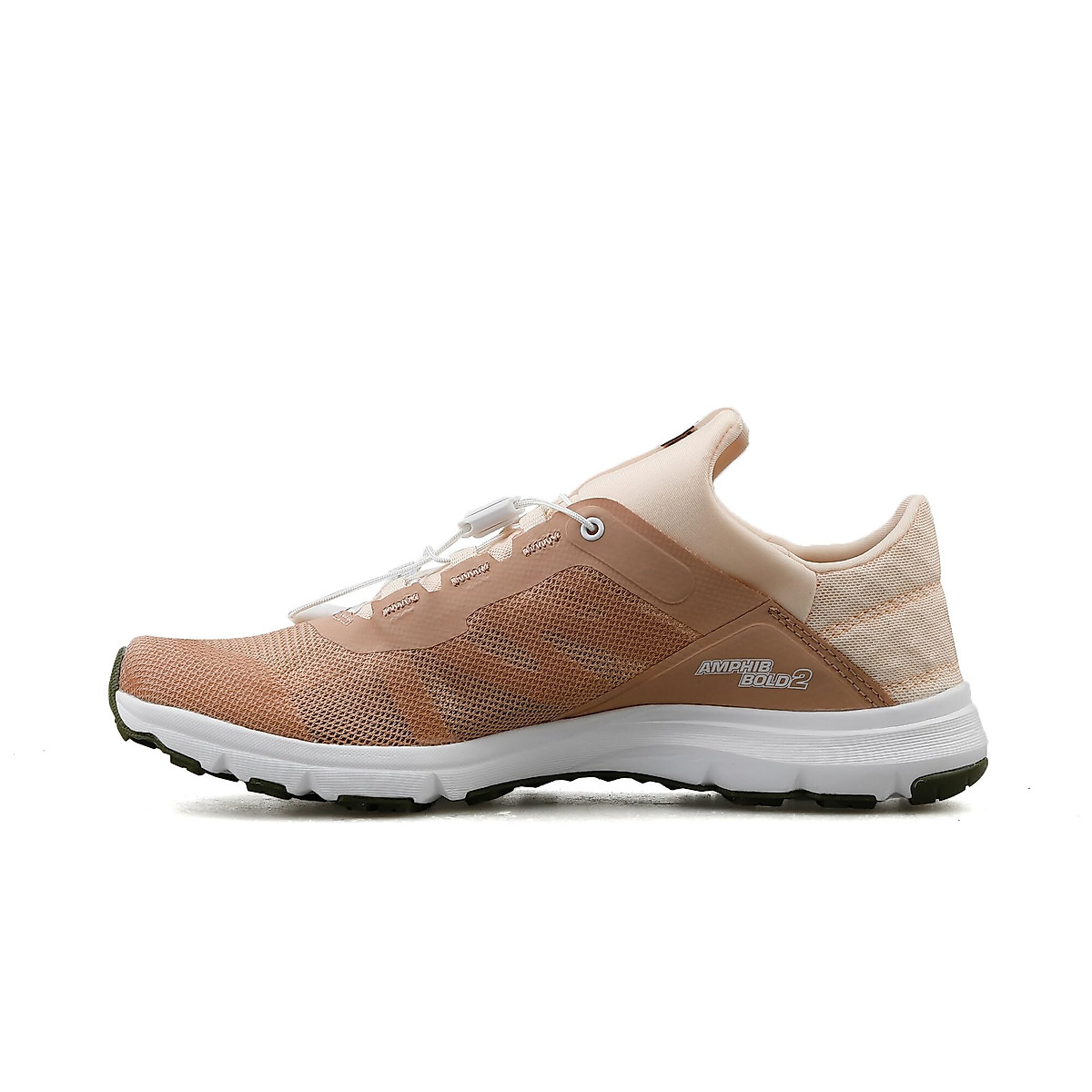 Salomon Amphib Bold 2 Running Shoes for Women Sport Sandal, Sirocco/Sun Kiss/Olive Night, 3.5