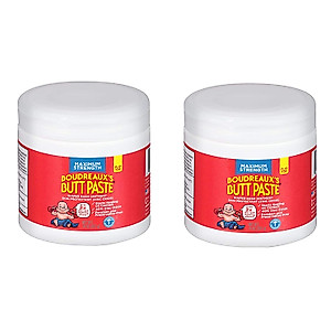 Boudreauxs Butt Paste Diaper Rash Ointment, hmNLJa, Maximum Strength - Contains 40% Zinc Oxide - Pediatrican Recommended - Paraben and Preservative-Free - 2Pack (14 Ounce)