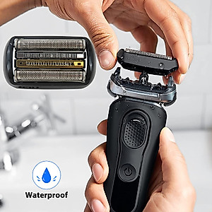 92B Original Craftwork Series 9 Replacement Shaver Head for Br aun Series 9 Electric Shaver Foil & Cutter 9030s 9040s 9050cc 9240s 9242s 9280cc Black