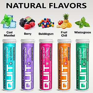 Xero Picks Infused Flavored Toothpicks to Help Quit Smoking - Nicotine Free (Variety Pack, 20 Count (Pack of 5))