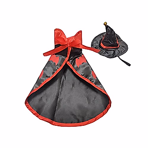 Halloween Pet Clothes,Cat Cloak Anime Ninja Costume，Pet Cloak Cosplay Party for Small Dogs Cats Clothing.(Bats)