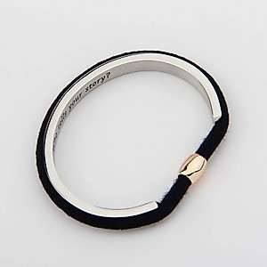 WUSUANED Hamilton Musical Gifts Hamilton Merchandise Who Tells Your Story Quote Hair Tie Cuff Bracelet Broadway Musical Fan Gift Hamilton Lyrics Jewelry