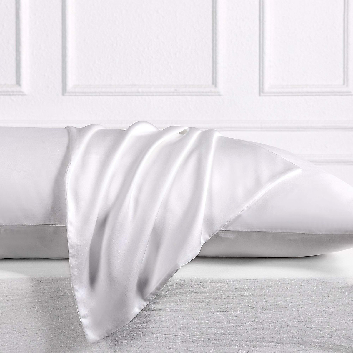 Oubonun 100% Cotton Body Pillowcase - 800 Thread Count/21x54, Moisture Absorbent and Breathable, Premium Hotel Body Pillow Cover for All Seasons, White