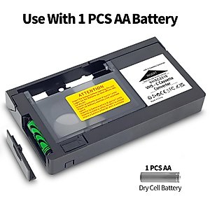 VHS-C Cassette Adapter Compatible with VHS-C SVHS Camcorders JVC RCA Panasonic Motorized VHS Cassette Converter （NOT Compatible with 8mm / MiniDV / Hi8）