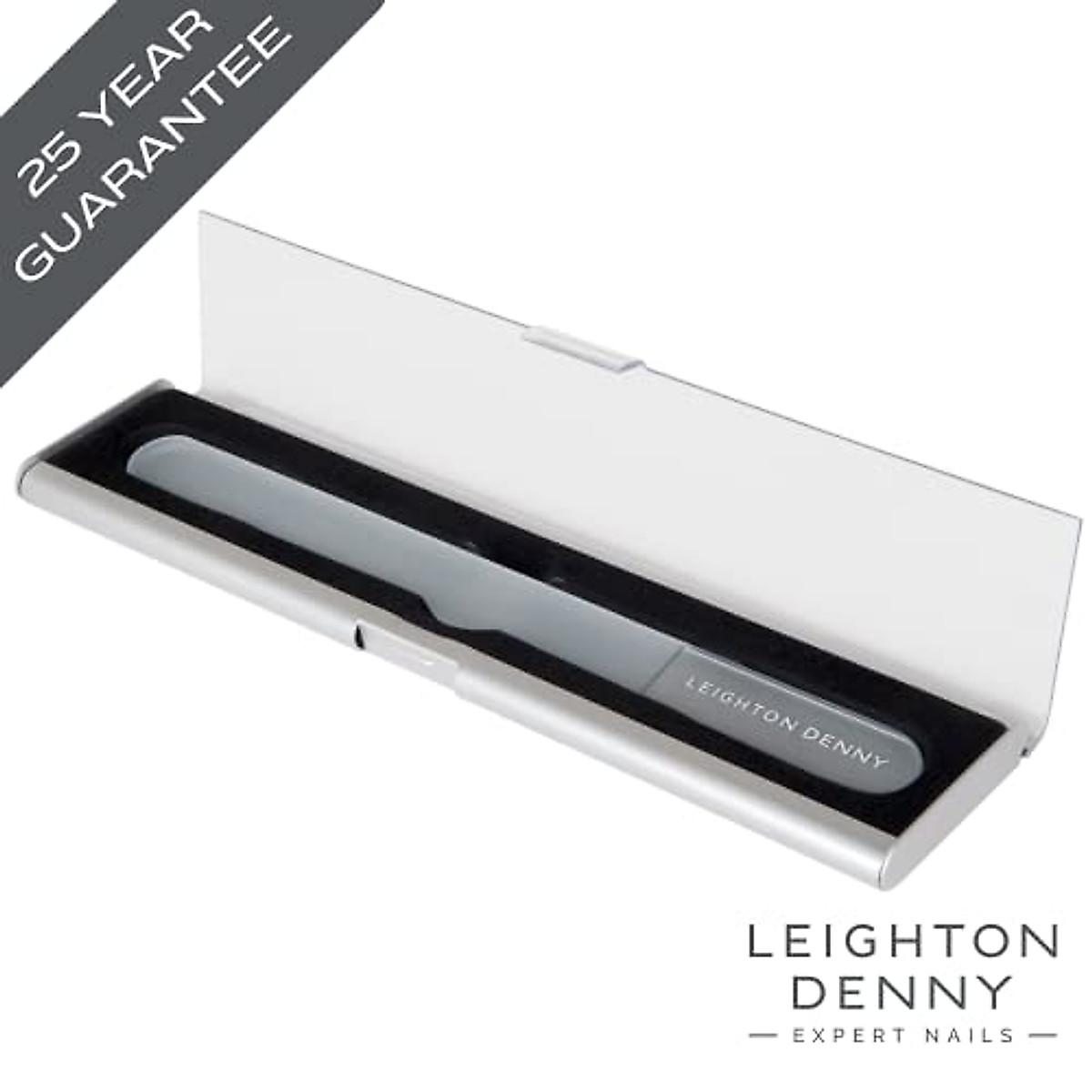 LEIGHTON DENNY Crystal Nail File in Aluminium Case - Large