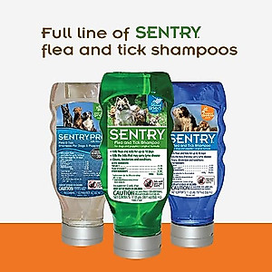 SENTRY Flea and Tick Shampoo for Dogs, Rid Your Dog of Fleas, and Ticks Tropical Breeze, 18 Fl Oz (Pack of 1)