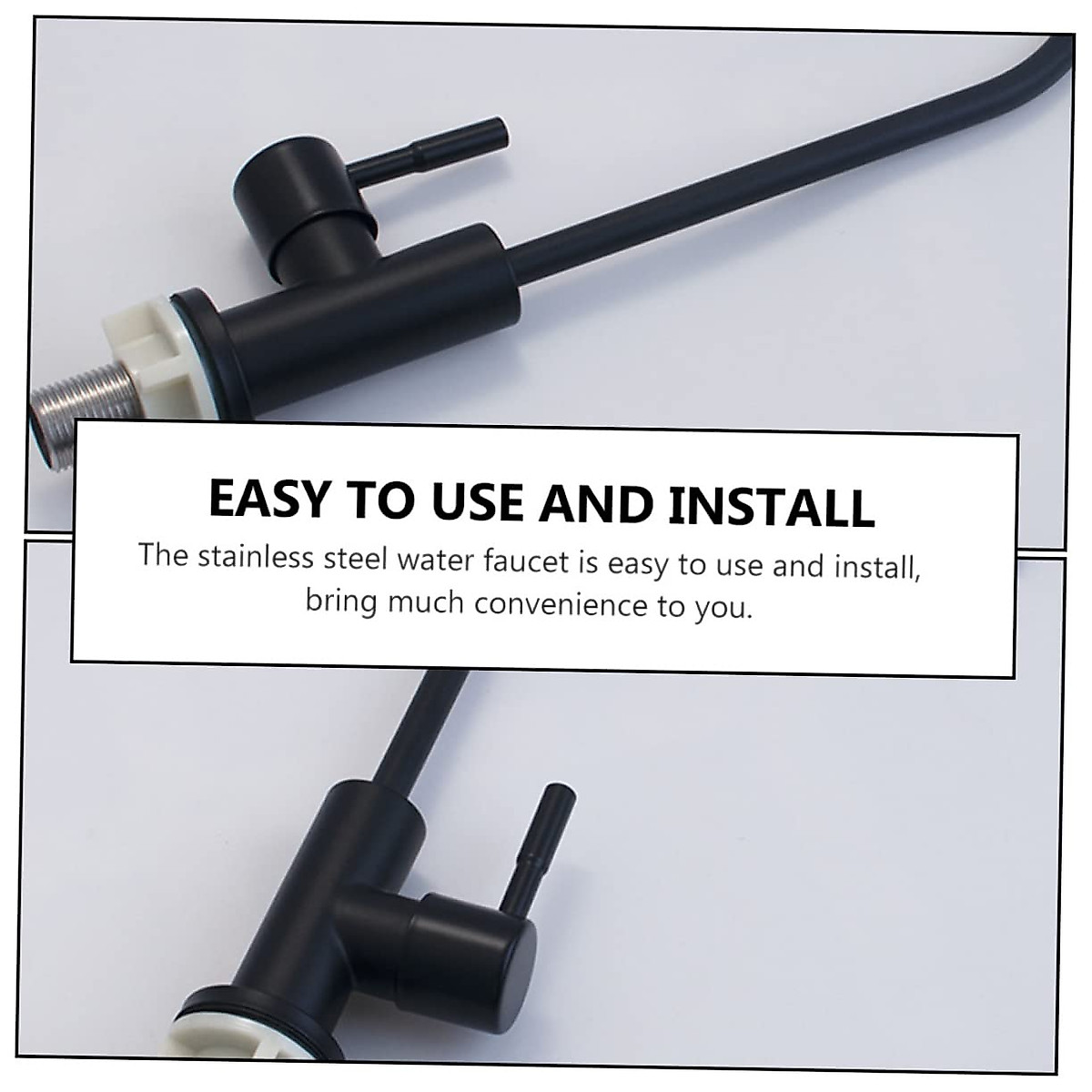 UKCOCO 1pc Clean Water Faucet Swivel Faucet Outdoor faucets Black Sink Faucet Mini Drinking Water tap Drinking Fountain Faucet Brass Faucet Kitchen Household Faucet Single Cooling Faucet