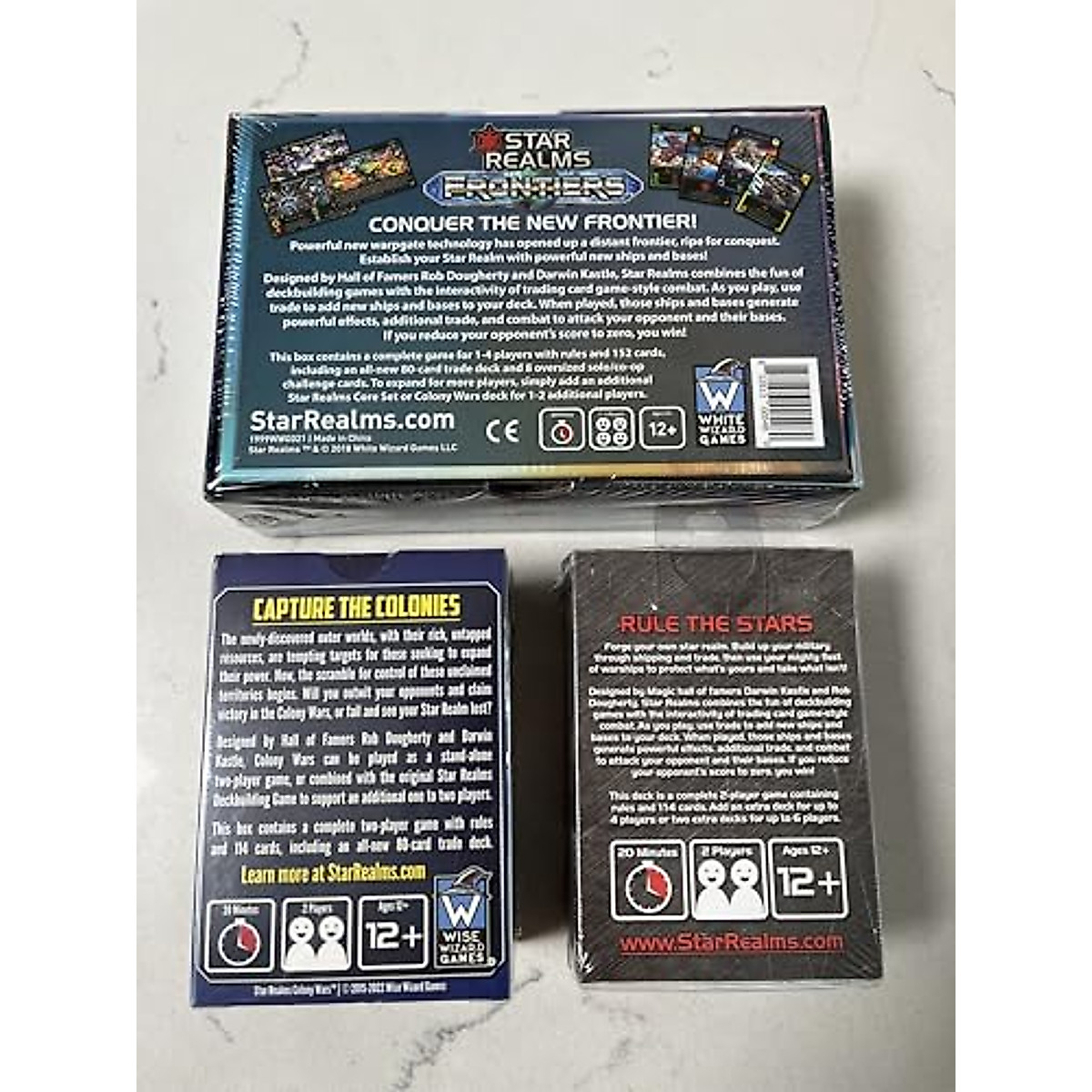 Wise Wizard Games Star Realms Boxed Sets Bundle: Core Game, Colony Wars and Frontiers (3 Items)