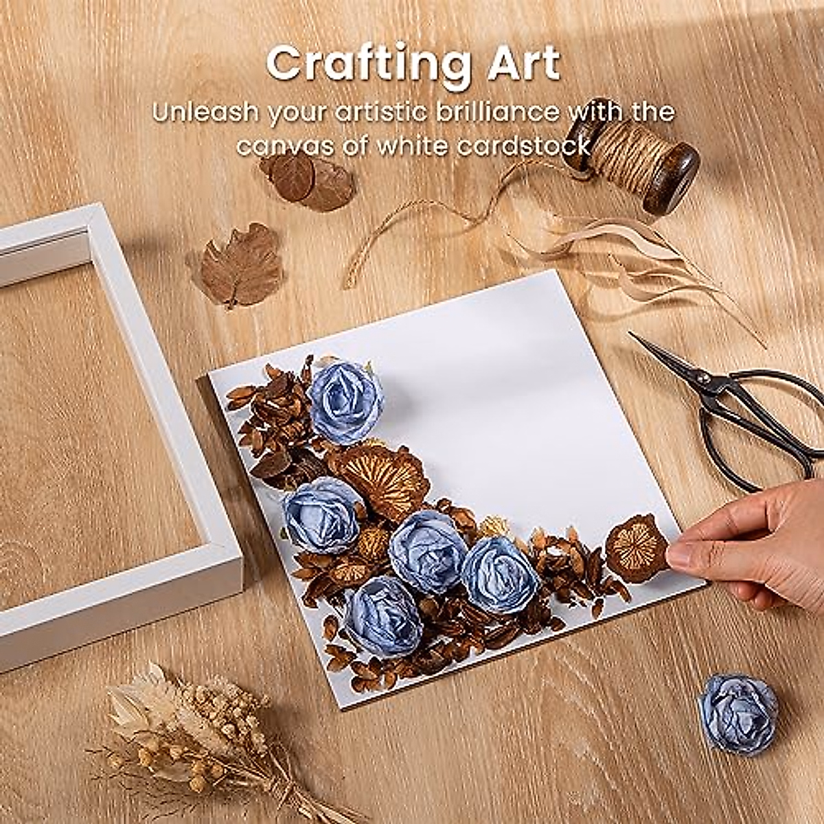 Califortree 8x8 Shadow Box Frame - Memory Box Display Case for Memorabilia Flower Awards Medals Wedding Photos and Keepsake, White