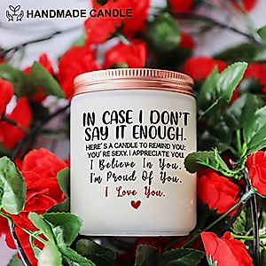 Gifts for Her Girlfriend Anniversary I Love You Gifts for Him Birthday Mothers Father's Day Christmas Valentine's Day Gifts for Wife from Husband Boyfriend Romantic Engagement Candle
