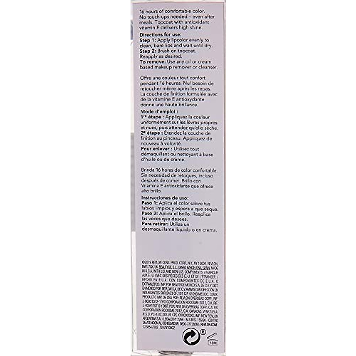 Liquid Lipstick with Clear Lip Gloss by Revlon, ColorStay Overtime Lipcolor, Dual Ended with Vitamin E in Nudes & Browns, 540 Unstoppable Nude, 0.07 Oz