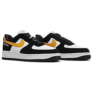 Nike Men's Air Force 1 '07 LV8 Basketball Shoes, Black/Dark/Sulfur-white-black, 9.5
