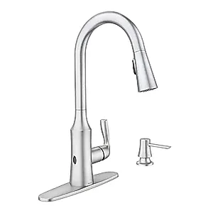 MotionSense Wave Touchless Activation Pulldown Kitchen Faucet Moen Spot Resistance-Stainless Finish