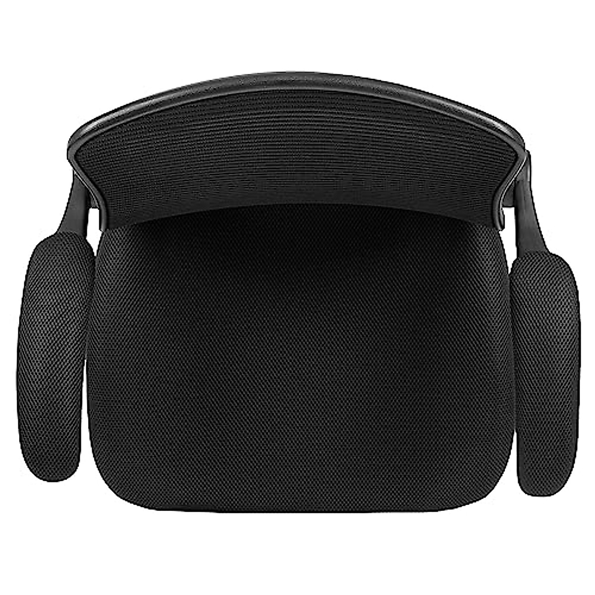 Flash Furniture Kelista Mid-Back Black Mesh Ergonomic Drafting Chair | Adjustable Foot Ring, Flip-Up Arms | Comfort and Productivity