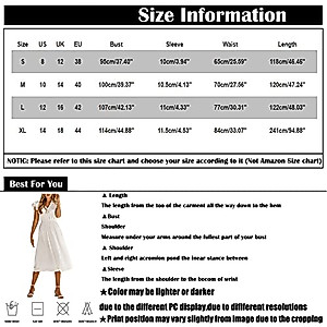 Sun Dress, Long Sleeve Tight Dress Spring Dresses for Women Casual Summer Dress Women's Solid Color V-Neck Ruffle Waist-Skimming Dress A Wedding Women's Maxi Dresses T Shirt Dress (L, Blue)