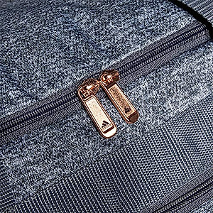 adidas Unisex Defender 4 Small Duffel Bag, Jersey Onix Grey/Rose Gold/Onix Grey, One Size