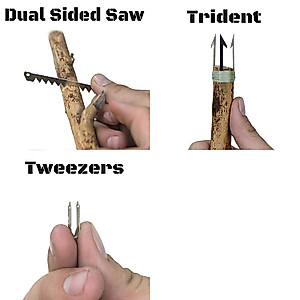 Stilvolle Tools Survival Card Tool Hook Size That Contains The 12 Features to Help Survival Card 12 Survival time to Card Size, Hook Small, Arrowhead A, Arrowhead B, (Silver)