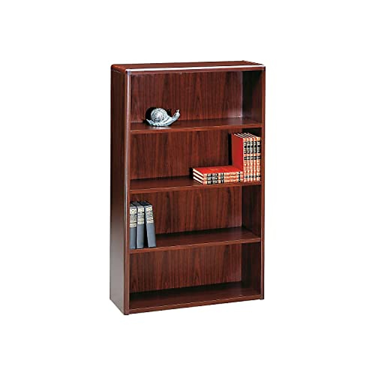 HON 10754NN 10700 Series Wood Bookcase, Four Shelf, 36w x 13 1/8d x 57 1/8h, Mahogany