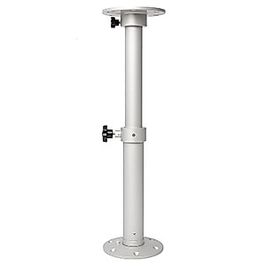 Flylin Adjustable Table Pedestal Detachable Table Base Stand Leg Base Mount Frame 17.8‑27.2 inch Aluminum Alloy Table Base Kit for RV Boat Yacht (1#)
