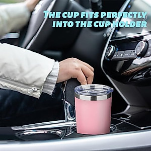 20oz Tumbler with Straw and Brush, Stainless Steel Vacuum Insulated tumbler, Double Wall Insulated Coffee Tumbler for Outdoor, Home, Travel,Office (Light pink,1pcs)
