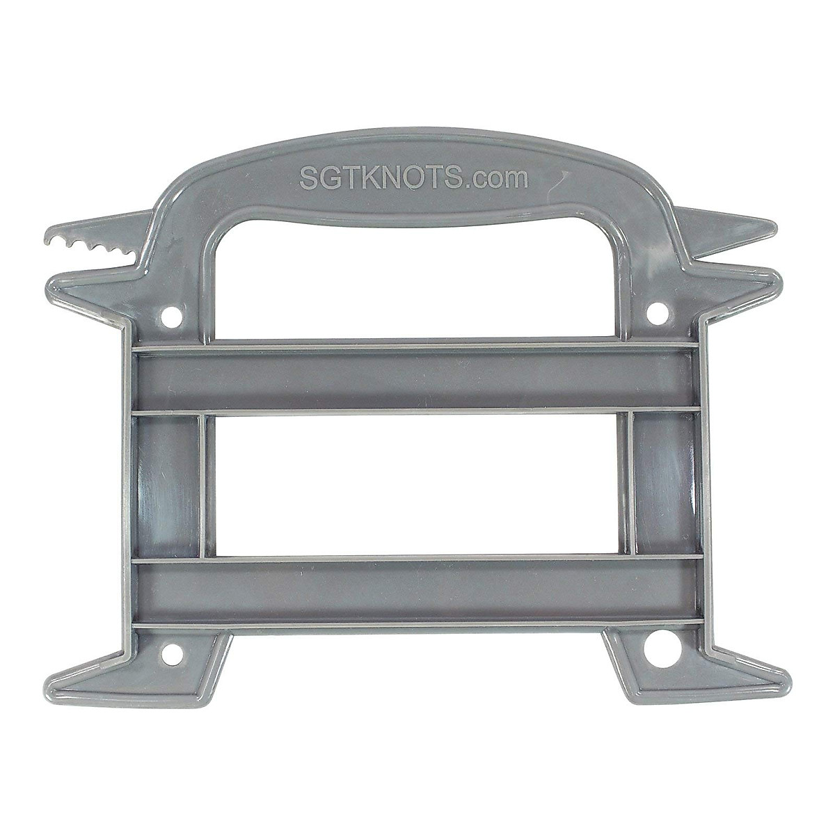 SGT KNOTS Rope Winder - Lightweight and Easy to Use Chord Storage Device for Paracord, Twine, Mason Line & Other (6" - 10 Pack, Gray)