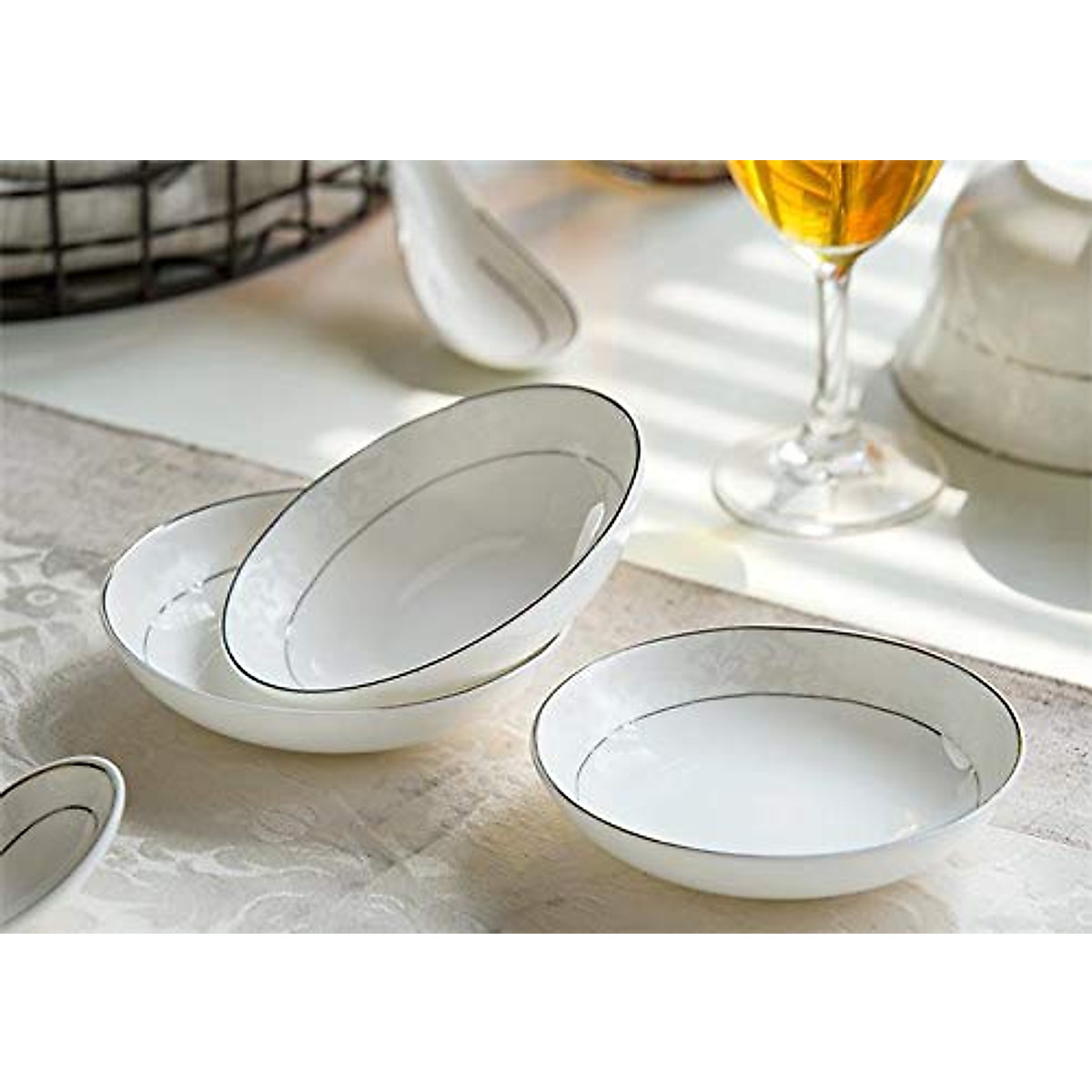 Ceramic cutlery 2pcs/set 4 Inch Plain White Fruit Plate Ceramic Sushi Plate China Tableware Cake Saucer Dinner Plates Home dining plate