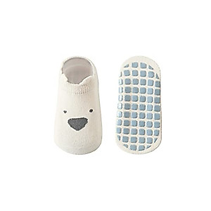 FYLuoke Baby Boys Girls Non-Slip Socks Infants Toddler Combed Cotton Sock Cartoon Socks Anti-Slip Crew Socks (1-3T, Animal-5A)