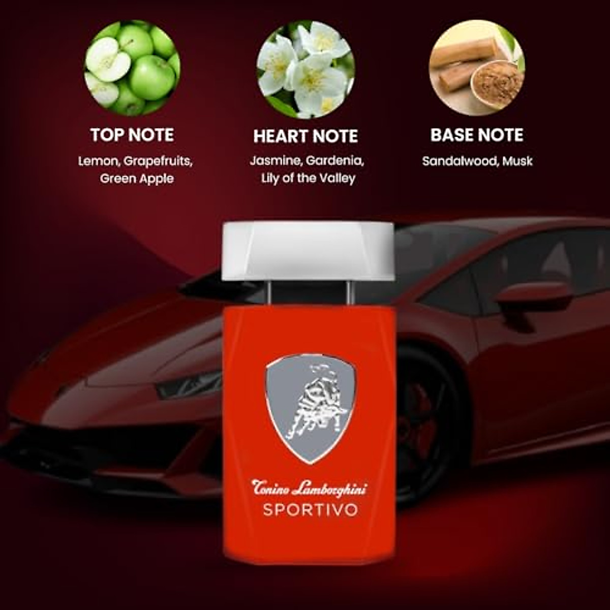 Lamborghini Sportivo by Tonino Lamborghini Eau De Toilette Spray 2.5 oz Men