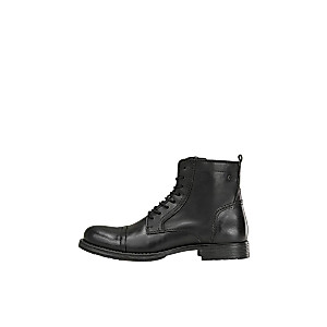 JACK & JONES Men's Biker Boots, Grey Anthracite Anthracite, 8