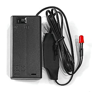 Blue Charm Fake Car Alarm, 1.5 Year Continuous Usage Battery Life, Red Blinking LED Light with 42" Long Wire, (2xAA Batteries not Included)