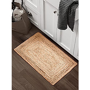 Jute Rug,Rag Rug,Rug, Rugs 2x3 ft,Jute Rug 2x3,Jute Entryway Rug,2x3 Rug,Area Rug, Area Rug 2x3,Braided Area Rug,Entry Rug,Natural Rug, Jute Braided Rugs 2x3 ft (24x36 inch) Natural