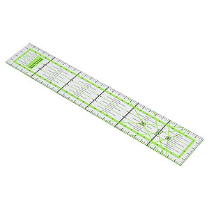Plastic Straight Ruler, Quilting Ruler Clear Number Wear Easy Multifunctional for Household Use