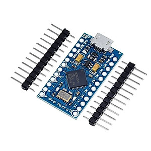 RedTagCanada Pro Micro Atmega32U4 5V 16MHz Bootloadered IDE Micro USB Pro Micro Board Microcontroller Compatible for Arduino (2, Pro Micro ATmega32U4 Micro-USB)