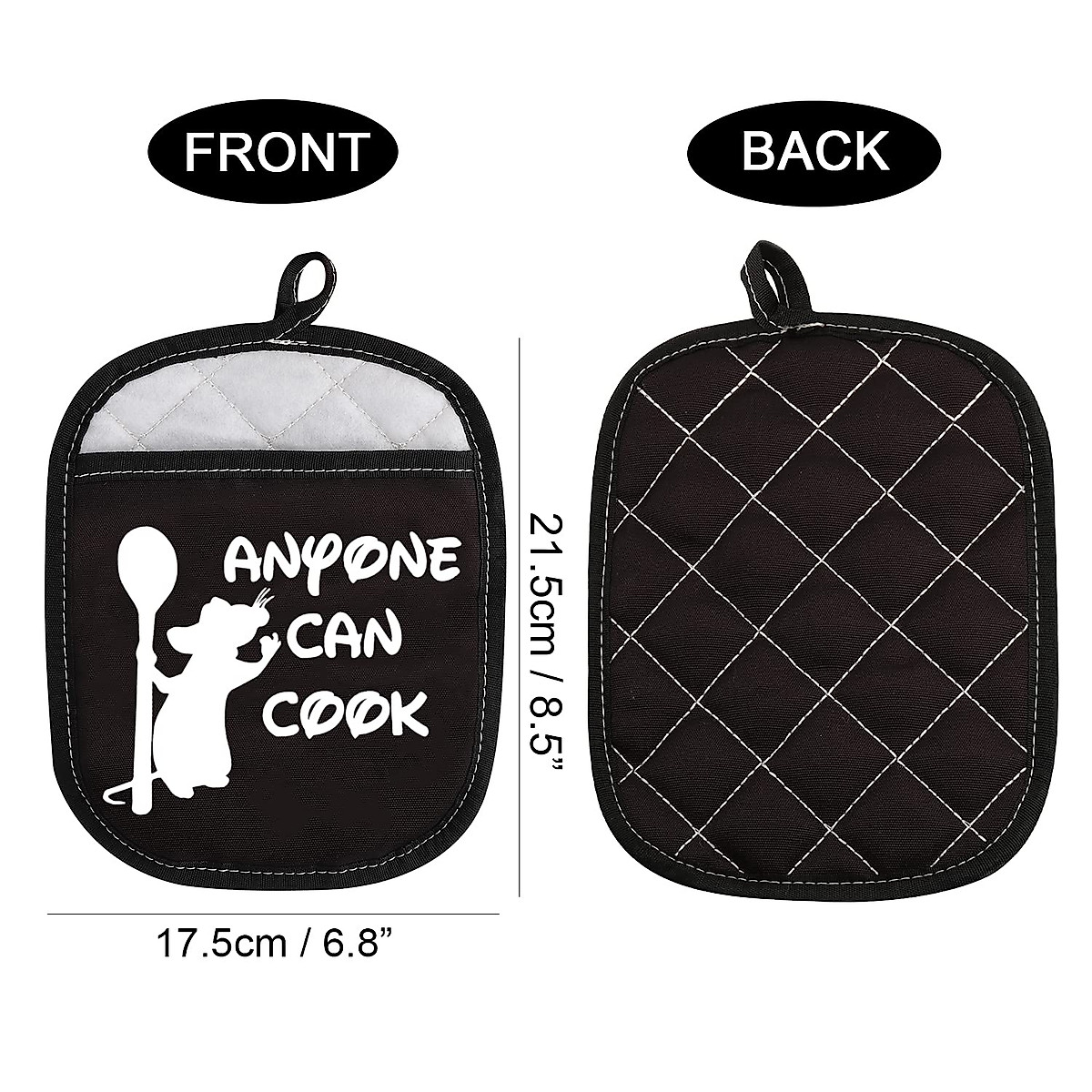 ZJXHPO Cooking Gift Anyone Can Cook Hot Pads Oven Pads Pot Holder for Cooking Lover (Anyone Can Cook)