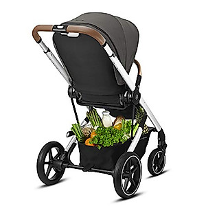 Cybex Balios S Lux Toddler and Baby Stroller with Reversible Seat, Unique One-Pull Harness, and Multiple Recline - Travel System Ready, with One Hand Fold, Soho Gray