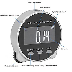 Digital Tape Measure, 656 Ft High Accuracy Electronic Rolling Ruler with LCD Display, Electronic Ruler Distance Rolling Measuring Tool for Flat Curved Diameter Odd Shape