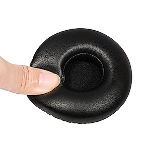 1Pair Ear Pads Replacement Headphones Accessories Earmuffs Foam Pad Soft Leather Protective Cover for JBL Synchros E40BT E40(Black)