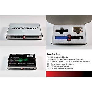 PAVASHOT Pavashot-Stickshot | Self Defense Device Easily Reloadable Non-Lethal Launcher 50-Foot Range Multi-Safety Function All-Weather 6-feet Diameter Plume Designed & Assembled in The USA, Black