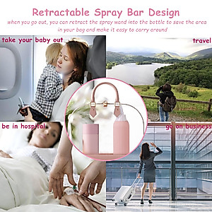 Draduo Portable Bidet Handheld Personal Hygiene Refresher Feminine Washers Portable Toilet Butt Cleaner Feminine Menstrual Pubic Care Fart Washer Bidet Spray Bottle for Home/Travel/Outdoor(500ml)