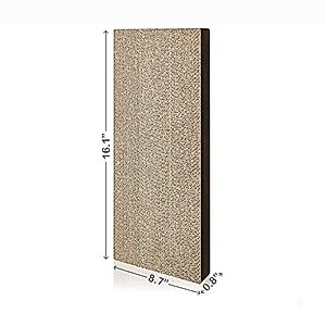 WAY BASICS Premium Cat Scratcher Wall Mounted Scratch Pad (Free Silvervine Organic Catnip)