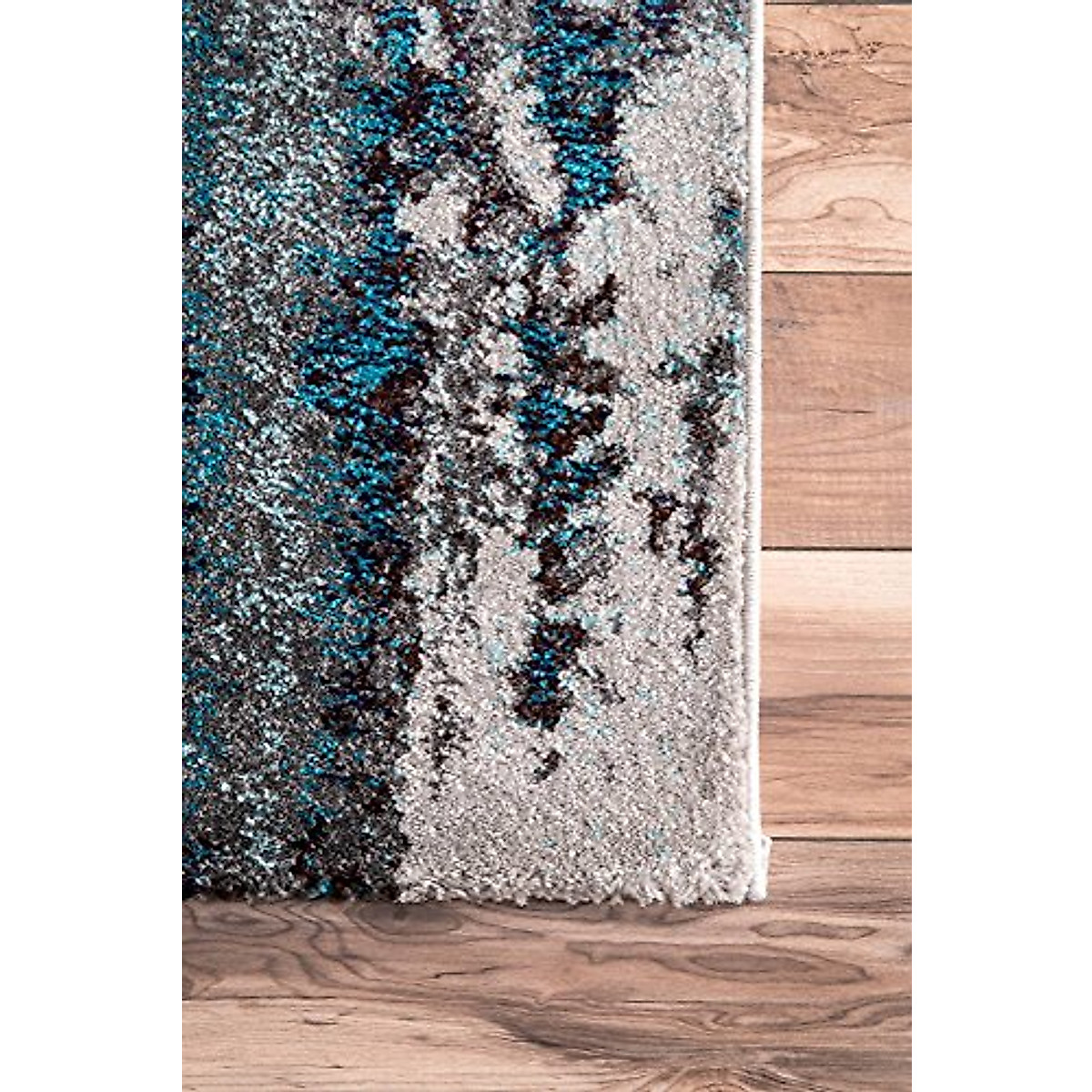 nuLOOM Haydee Abstract Area Rug, 5 ft x 8 ft, Blue