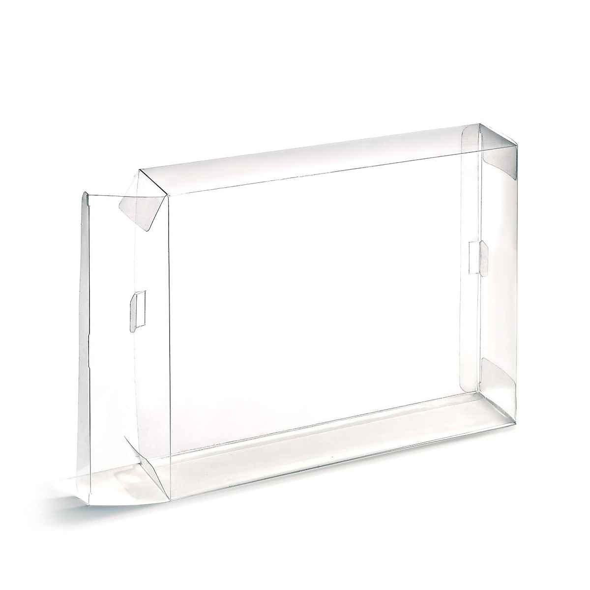 CHILDMORY 10Pcs Clear Box Case Sleeve CIB Protector for SNES N64 Games Cartridge Box