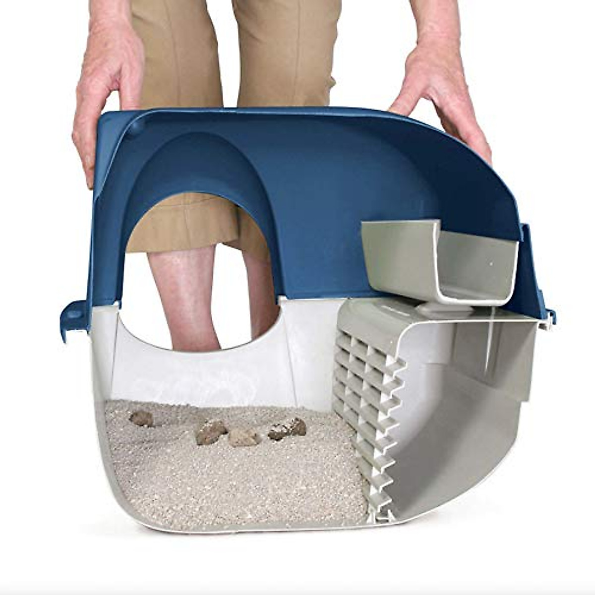 Omega Paw Self Cleaning Litter Blue Top Box, 0.4 Pound