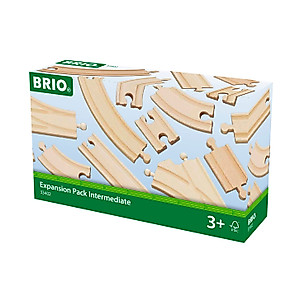 BRIO World 33402 Expansion Pack Intermediate - Wooden Train Set for Kids | Enhances Creativity | Compatible with All BRIO Train Sets | FSC Certified | Ideal for Ages 3 and Up