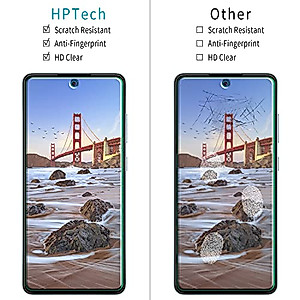 HPTech [2-Pack] Tempered Glass for Samsung Galaxy A52/ A52 5G Screen Protector, Support Fingerprint Reader, Easy to Install, Bubble Free, Case Friendly