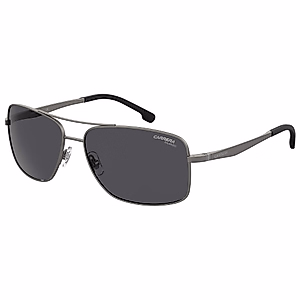 Carrera Casual Polarized Square Sunglasses, Rutenio Scuro Opaco, 60